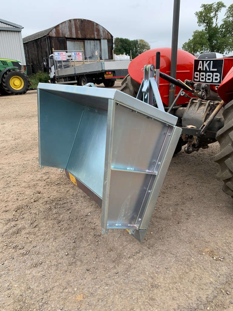 Tractor Mounted Transport Box 5' 1.5m wide Fully Galvanised - Jacksta ...